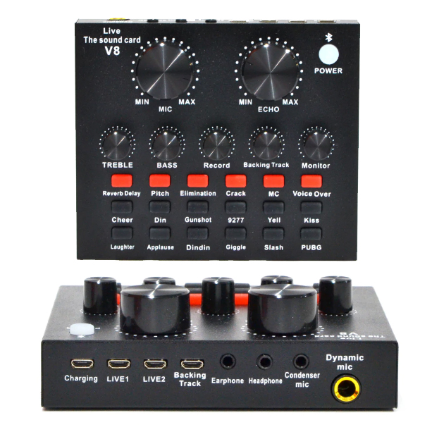 Review Spesifikasi Sound Card V8 Bluetooth for Microphone – TEKNO BANGET